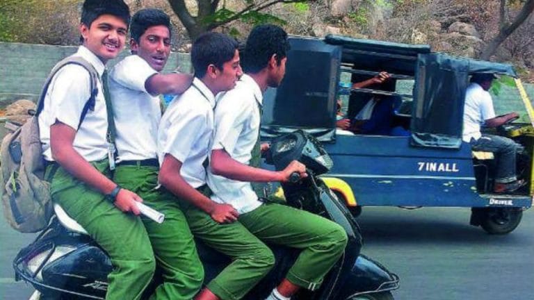 Scooter is for two; not for too many ! - Star of Mysore