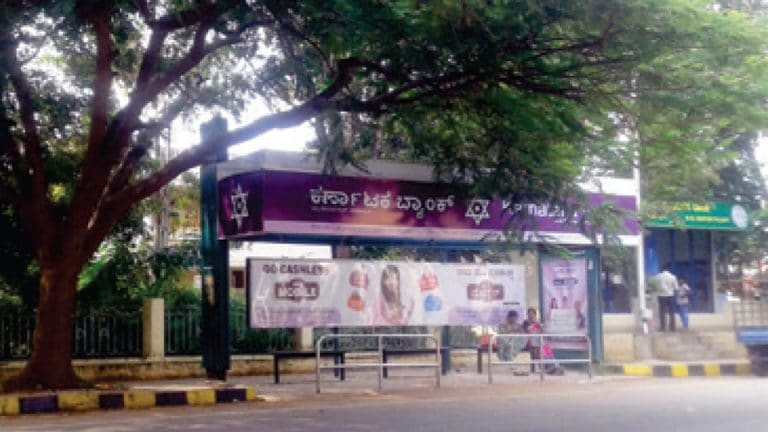Bus shelter needed at KHB Hootagalli - Star of Mysore