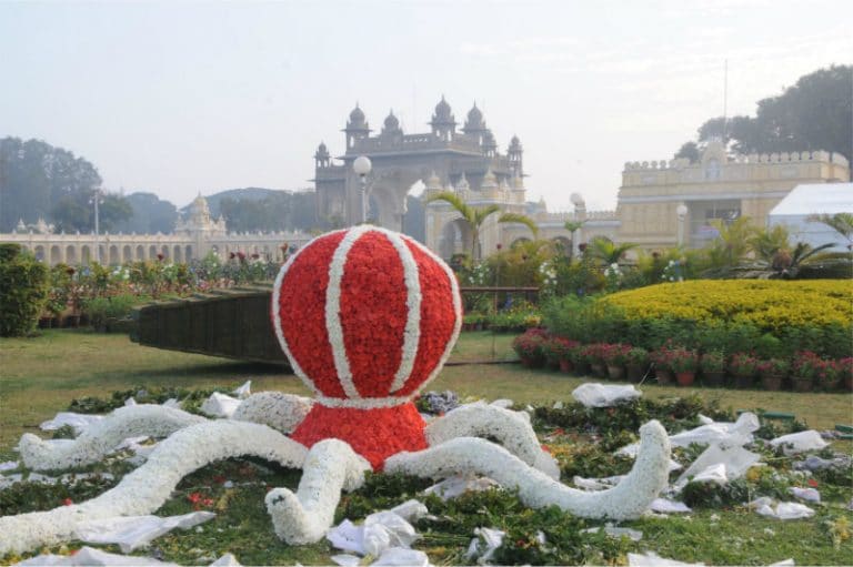 Mysore Palace Flower Show beckons winter tourists - Star of Mysore
