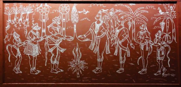 Unveiling of artist Ganjifa Raghupathi Bhat’s art-works on ‘Sri ...