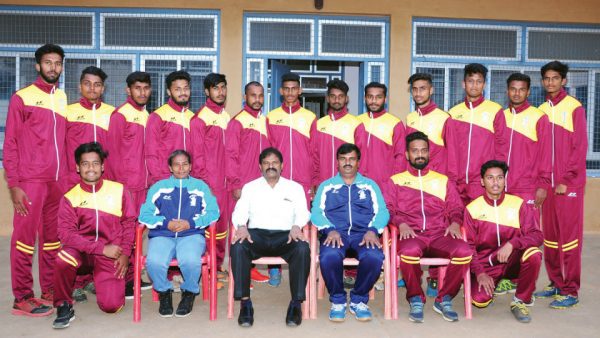 Football team of Mysore Varsity for South Zone Tournament - Star of Mysore