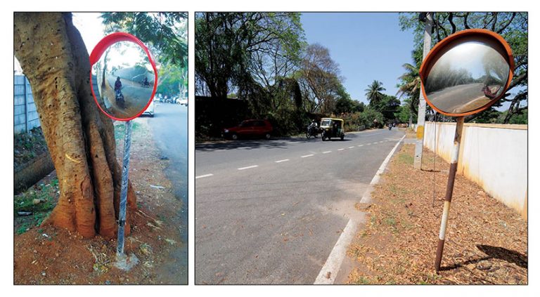Convex mirrors to prevent blind spot accidents - Star of Mysore
