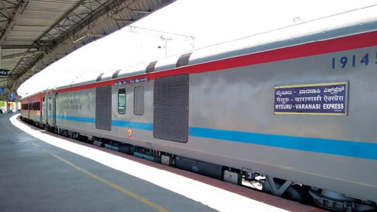Conventional rake of Mysuru-Varanasi Bi-Weekly Express replaced with LHB rake - Star of Mysore