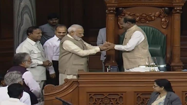 Om Birla elected LS Speaker: PM Modi leads him to Chair - Star of Mysore