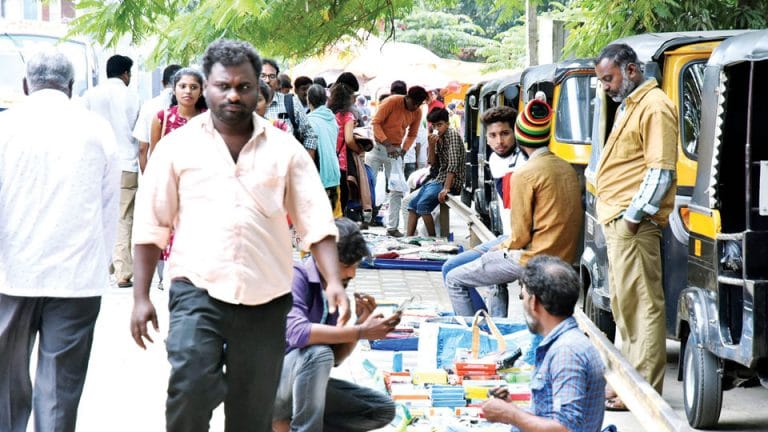 Vendors Back on Bus Stand footpath - Star of Mysore