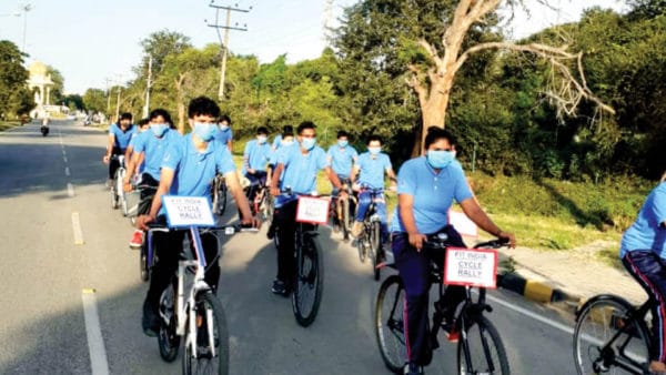 NCC Cadets take out Cycle Rally - Star of Mysore