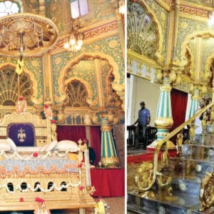 Golden Throne assembled - Star of Mysore