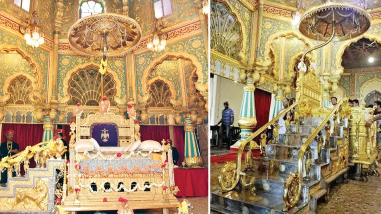 Golden Throne assembled - Star of Mysore