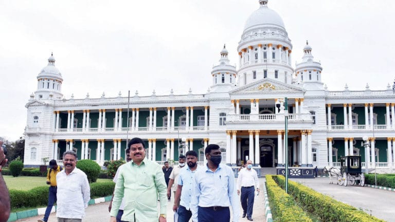Another perspective of Lalitha Mahal Palace Hotel - Star of Mysore