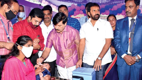 Pulse Polio drive begins - Star of Mysore