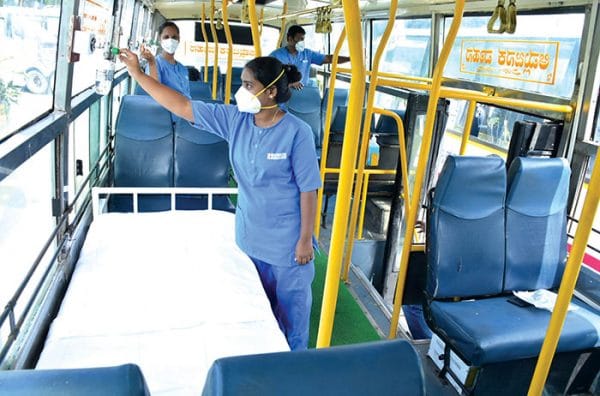 Minister launches four Oxygen-fitted buses for COVID patients - Star of ...