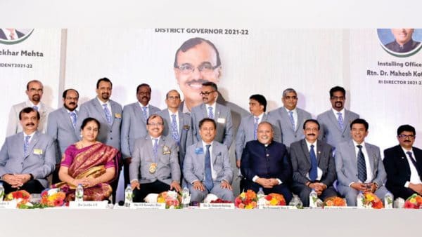 Rtn. A.R. Ravindra Bhat installed as Rotary District Governor - Star of ...