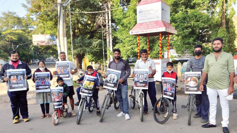 Cycle Jatha wishing good luck for Indian Contingent at Olympics - Star ...