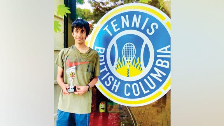 Wins 14-and-Under 3-Star Tennis BC Tournament in Canada - Star of Mysore