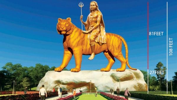 108-ft Male Mahadeshwara statue works on in full swing - Star of Mysore