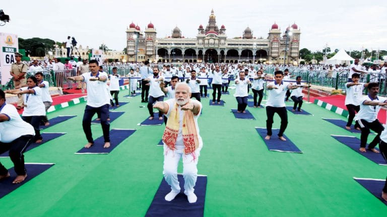 Yoga brings peace: Modi - Star of Mysore