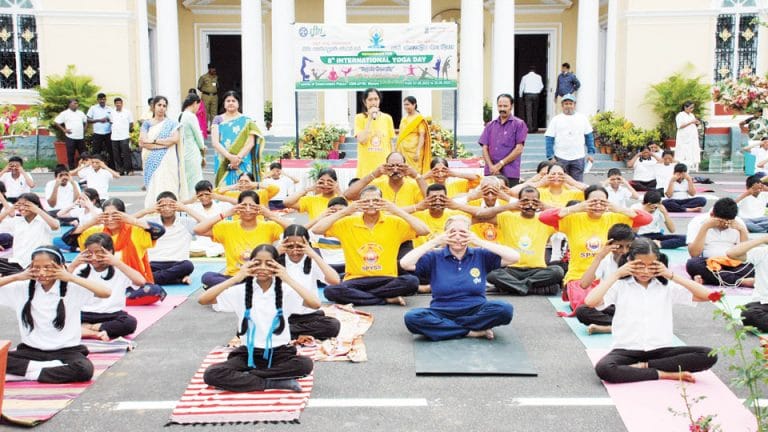 Yoga Day rehearsals held at CFTRI - Star of Mysore