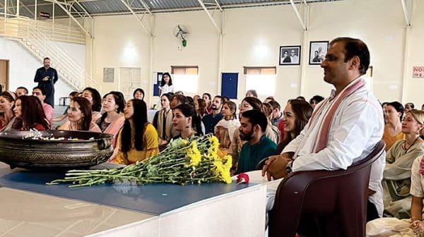 Guru Purnima celebrated at Sharath Yoga Centre - Star of Mysore