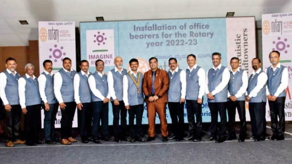 Installation ceremony of Rotary Mysore Midtown - Star of Mysore