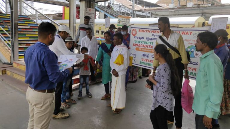 SWR Mysuru Division undertakes Cleanliness Drive - Star of Mysore