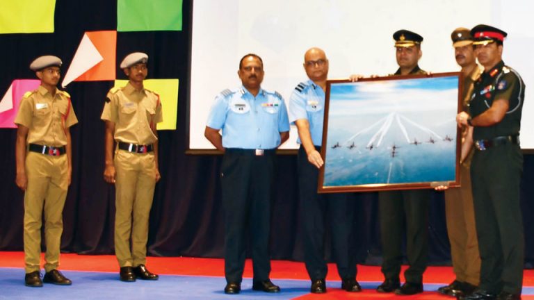 Air Vice Marshal P.K. Ghosh inaugurates Weather Station at Sainik ...