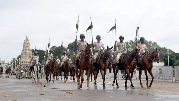 Jumboo Savari rehearsal held at Mysore Palace - Star of Mysore