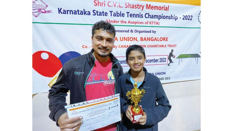 Mysuru boy wins State TT Championships - Star of Mysore