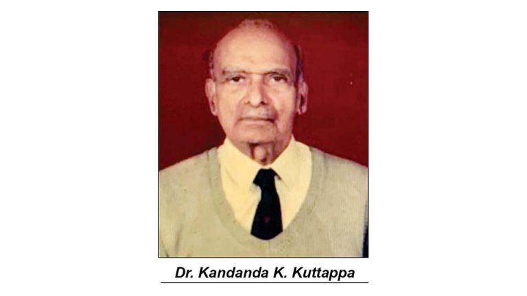 World War II veteran Dr. Kandanda K. Kuttappa passes away in city ...
