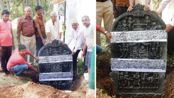 Hoysala period unique herostone unearthed - Star of Mysore