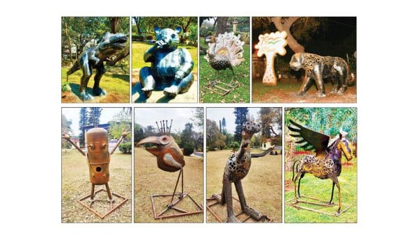 Transforming trash into treasure: Recycled e-waste artworks adorn city ...