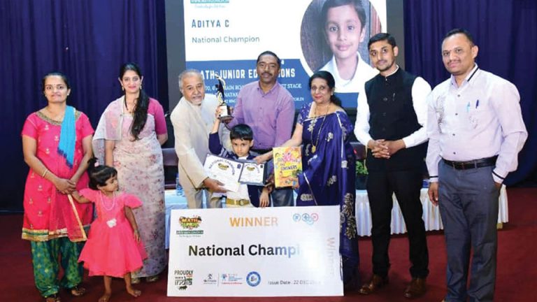 'National Champion' in Mental Arithmetic - Star of Mysore