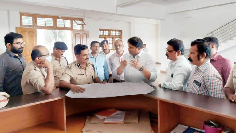 Top Election Officers inspect counting centre in city - Star of Mysore