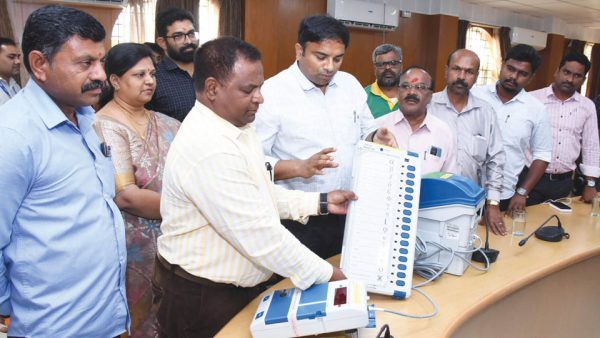 Demo on use of EVMs, VVPATs - Star of Mysore