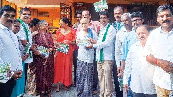 JD(S) seeks votes in Gokulam, Brindavan Layout - Star of Mysore