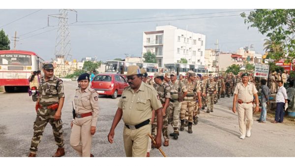 Route march in Hebbal - Star of Mysore