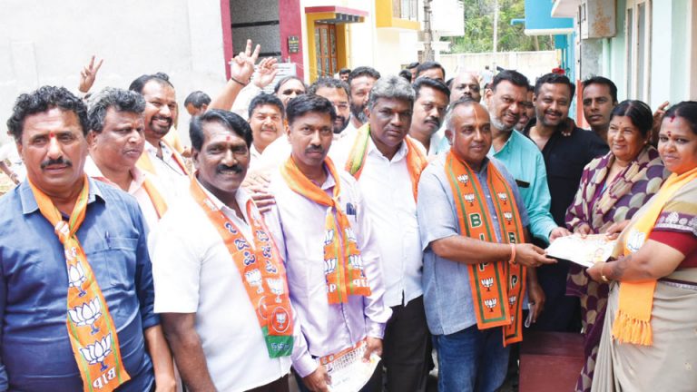 KR BJP candidate Srivatsa steps up campaign - Star of Mysore