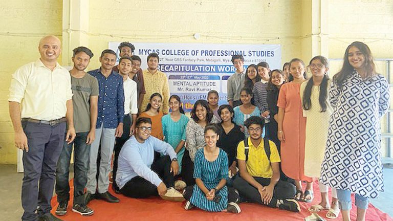 Workshop for B.Com Financial Management students at MYCAS - Star of Mysore