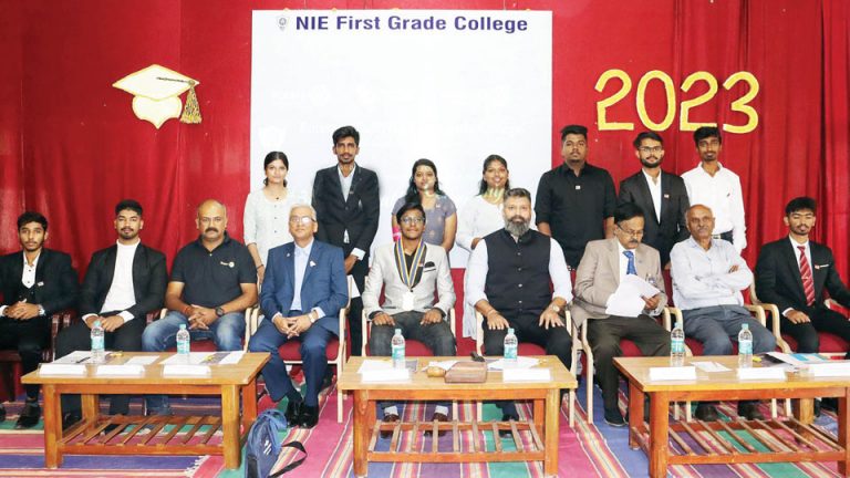 Rotaract NIE First Grade College installed - Star of Mysore