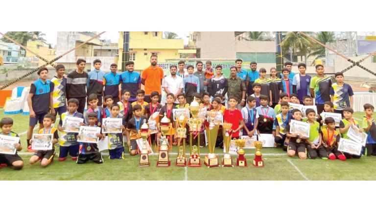 Winners and runners of Football League - Star of Mysore