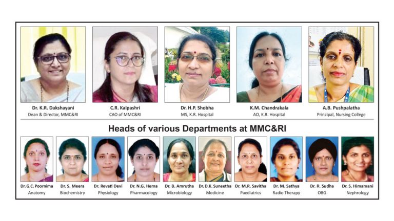 Women in pecking order at MMC&RI - Star of Mysore