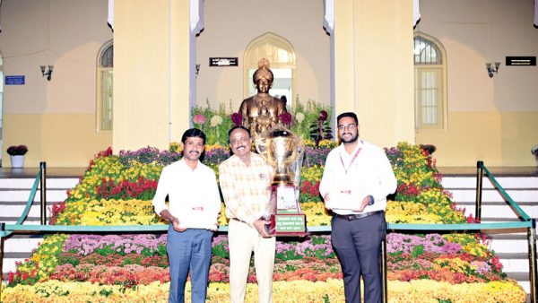 First prize in Dasara Pot Arrangement Contest - Star of Mysore