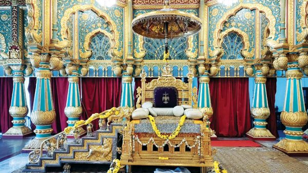 Golden Throne assembled at Palace - Star of Mysore