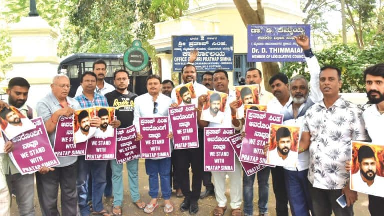 We stand with Pratap Simmha... - Star of Mysore