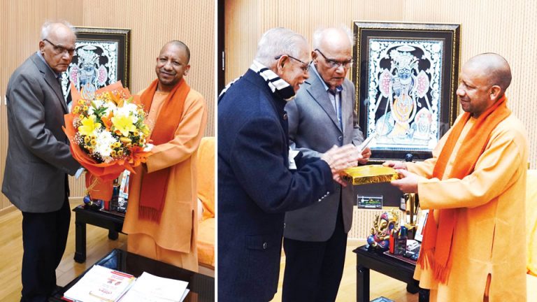 Dr. Bhyrappa calls on Yogi Adityanath - Star of Mysore
