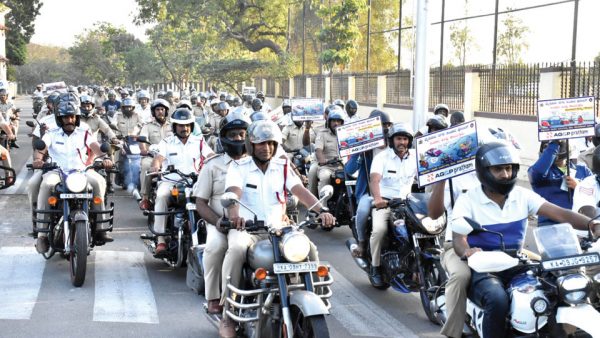 National Road Safety Week-2024: Police take out bike rally to create ...