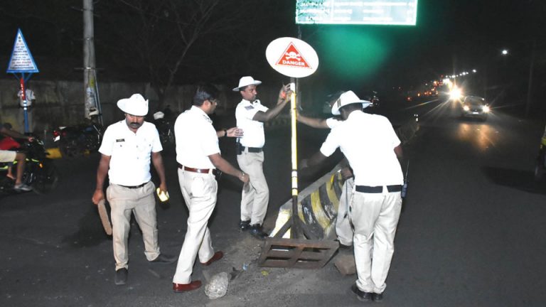 SOM IMPACT: Warning signboards installed on Bogadi Road - Star of Mysore