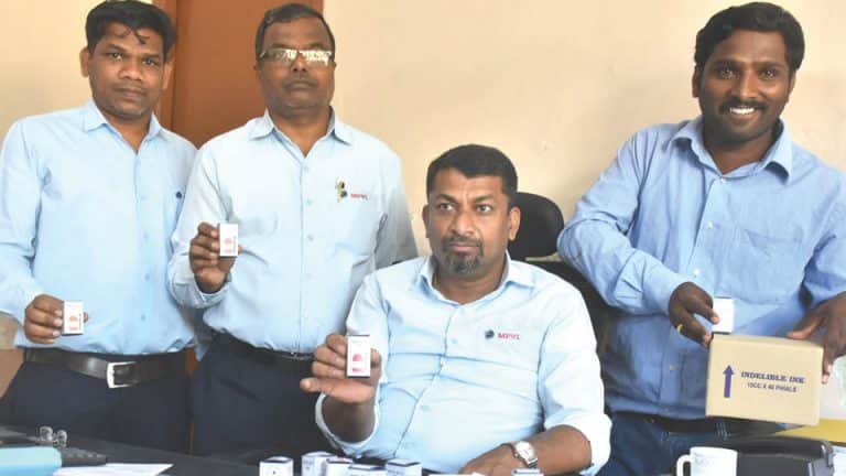 MPVL gets largest order of 26.5 lakh indelible ink vials - Star of Mysore