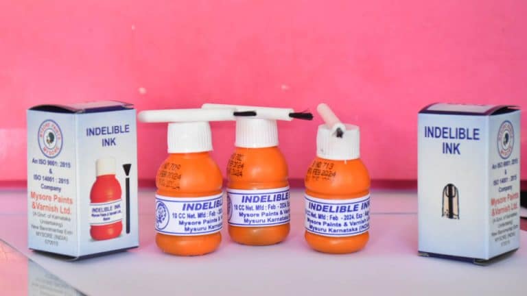 MPVL gets largest order of 26.5 lakh indelible ink vials - Star of Mysore