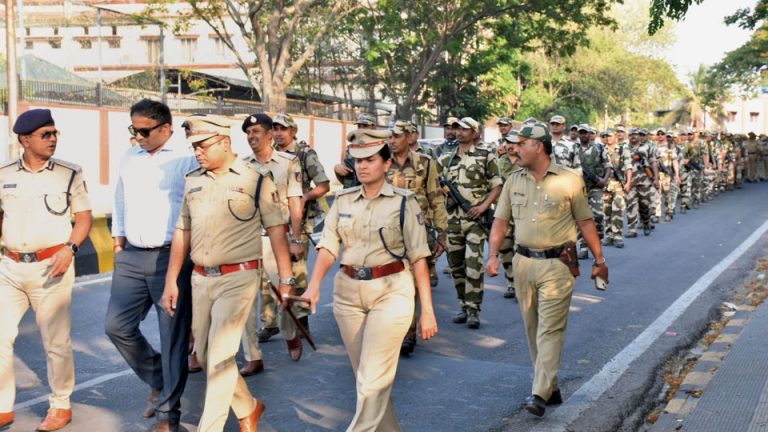 City Police conduct route march - Star of Mysore