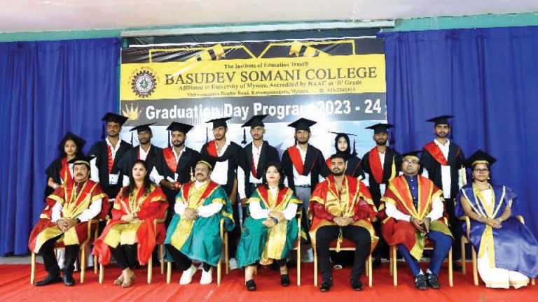 Graduation Day at Basudev Somani College - Star of Mysore